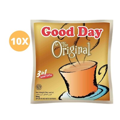 10 Sachet X Good Day Instant Coffee Powder The Original Three In One ...