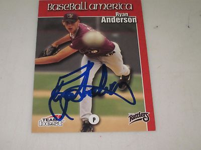 RYAN ANDERSON AUTOGRAPHED 1999 TEAM BEST BASEBALL AMERICA MINOR LEAGUE ...