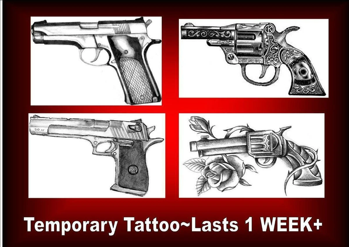 Colt 45 Revolver Tattoo