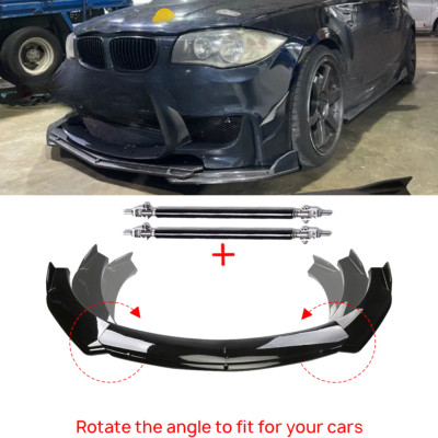Front Bumper Lip Part Accessories Splitter Spoiler Bod Kits For 125i ...