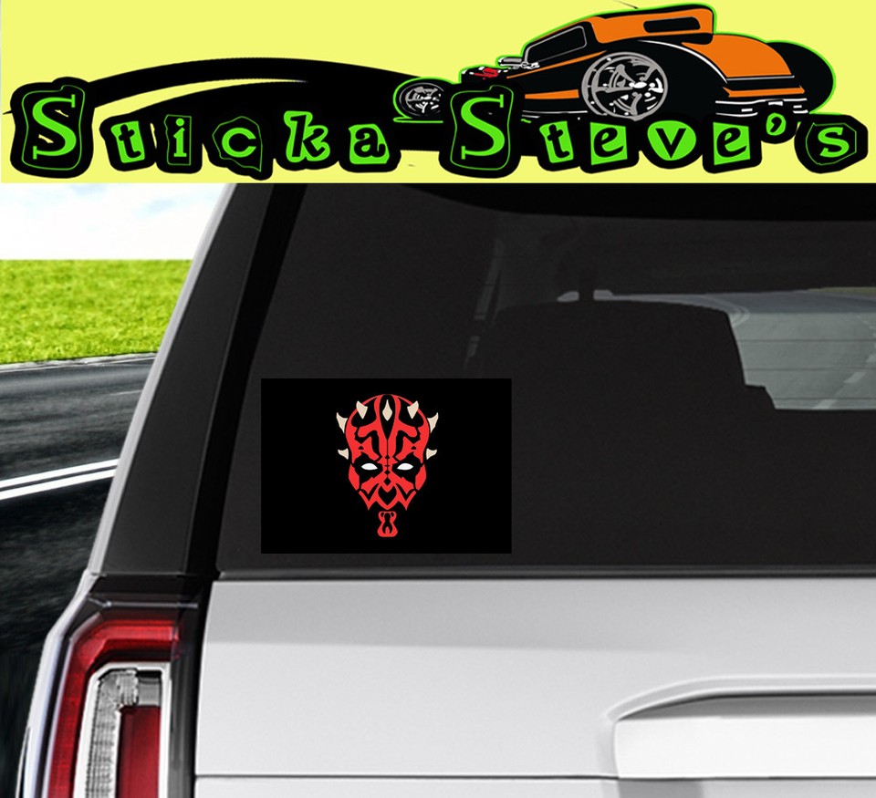 Star Wars Darth Maul Sith Lord Dark Side Cool Vinyl Sticker Decals 8 ...