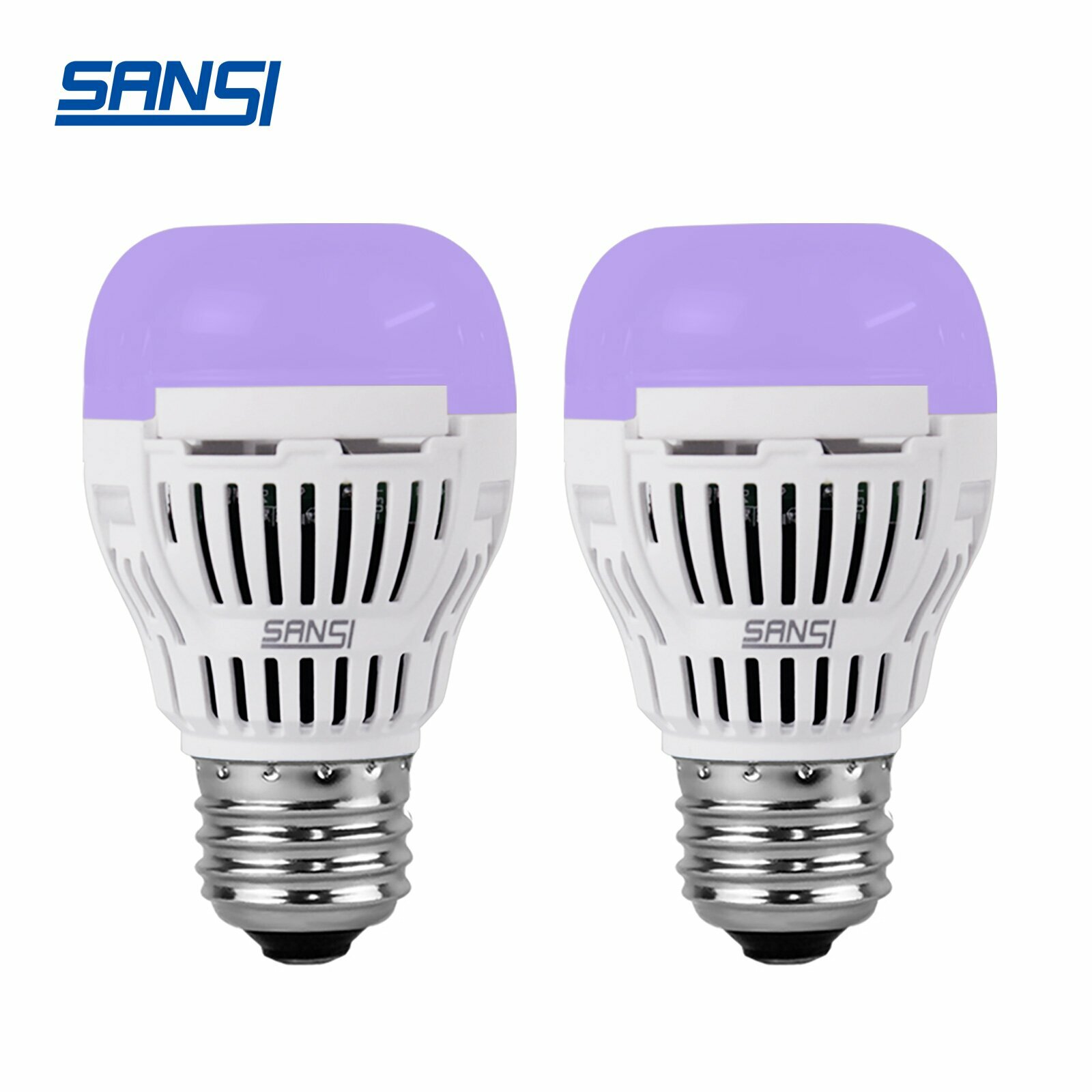 SANSI 2 Pack LED Black Light Bulb 5W Neon Ultraviolet UV Bulb Glow in ...