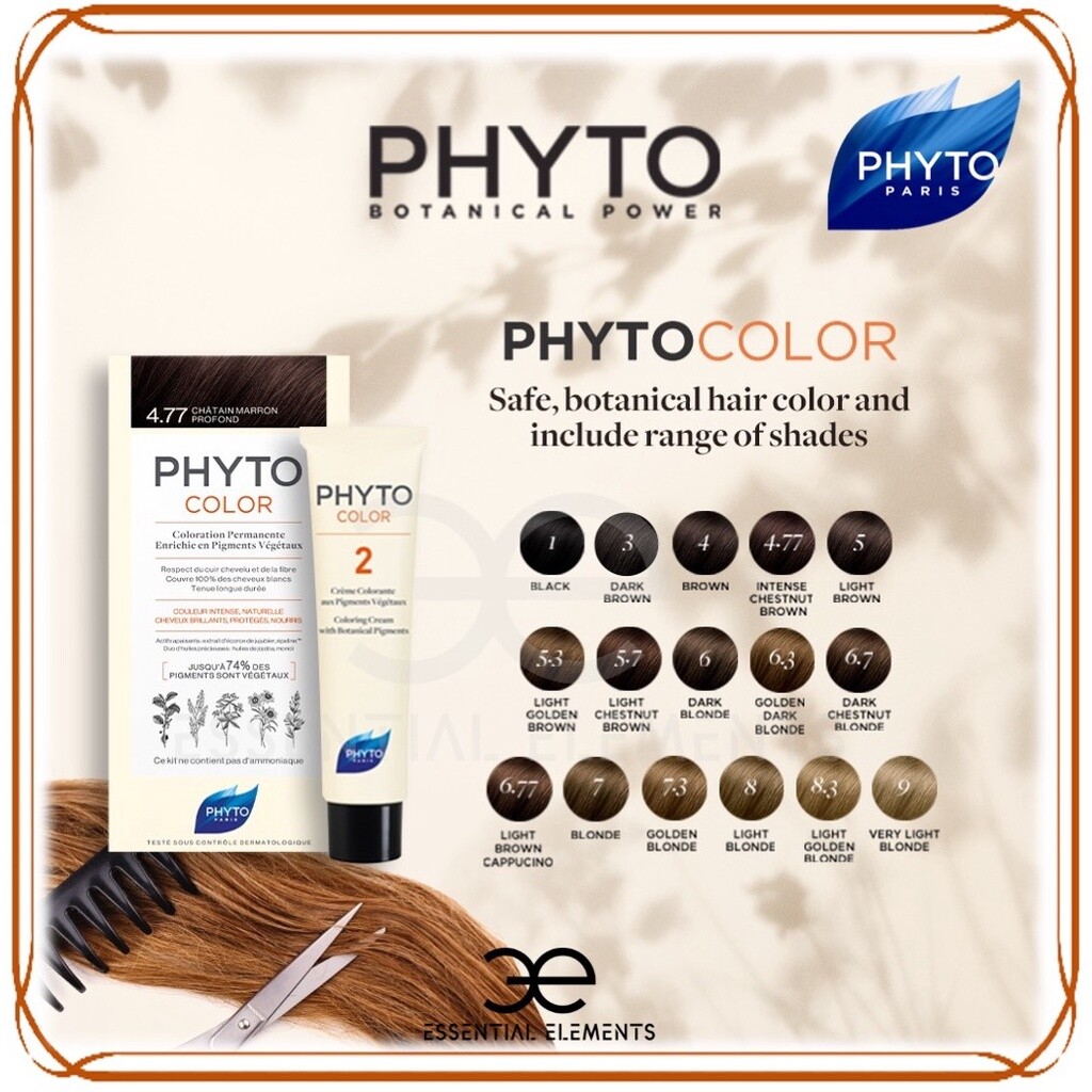 Phyto PhytoColor Permanent Color Enriched with Botanical Pigments Kit ...