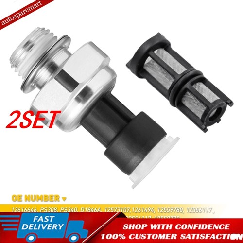 2set D1846A Oil Pressure SensorSwitch 12677836 Filter 12585328,917-143 ...