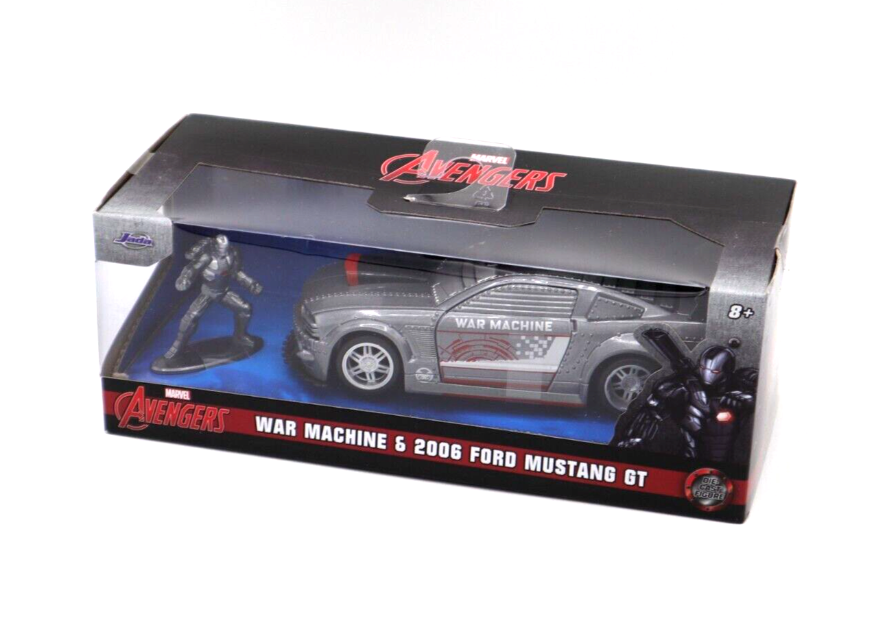 New in Box Jada - Marvel Avengers - War Machine & 2006 Ford Mustang GT ...