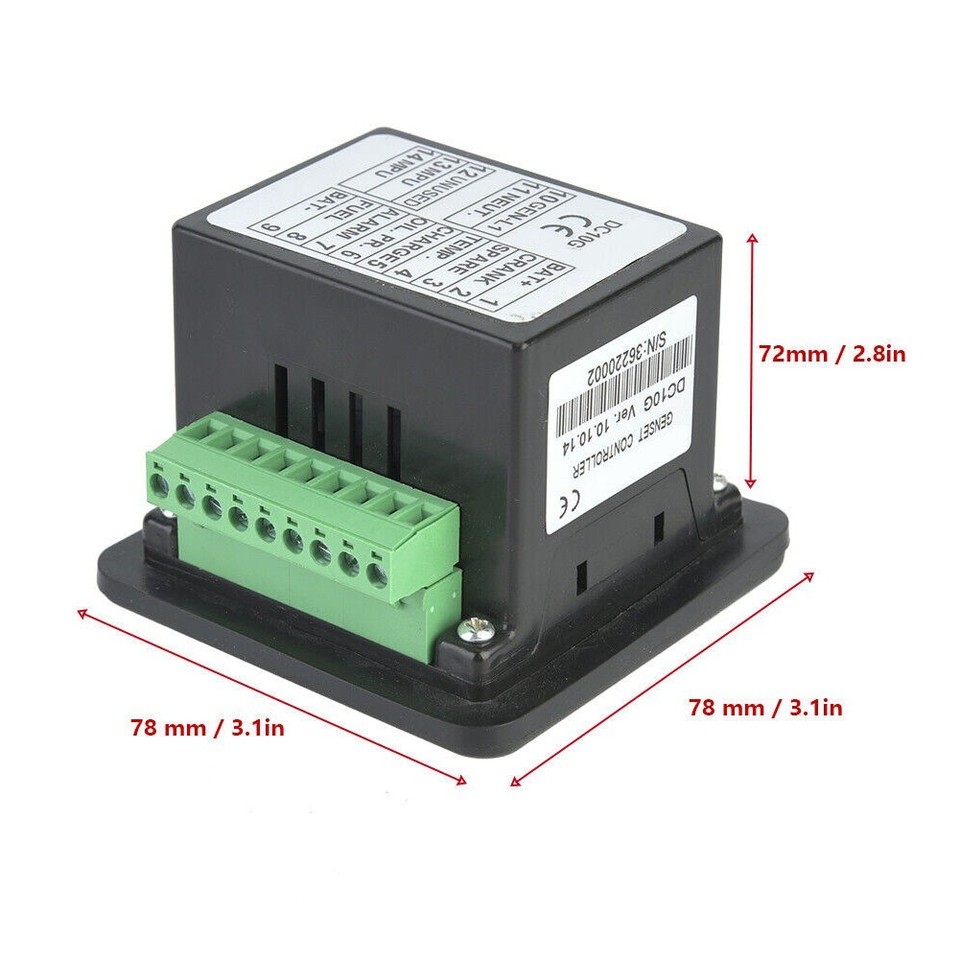 DC10G Engine Manual Start Controller for Generator Control Panel Module ...