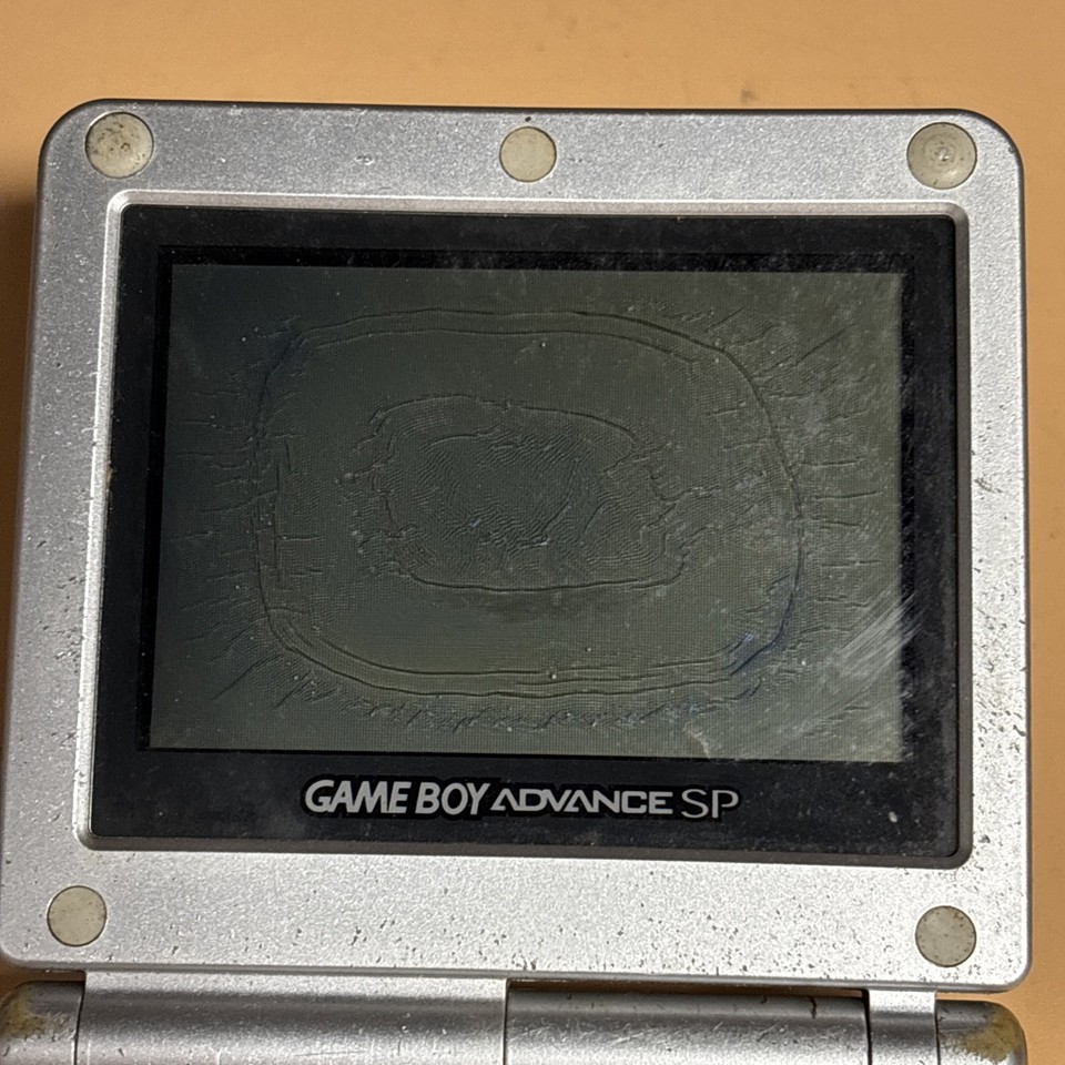 Gameboy Advance SP Silver PARTS OR REPAIR ONLY #Z | eBay
