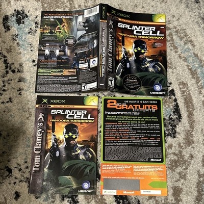 🔥 Tom Clancy’s Splinter Cell Pandora Tomorrow (OG Xbox) Mint Cover/Reg ...