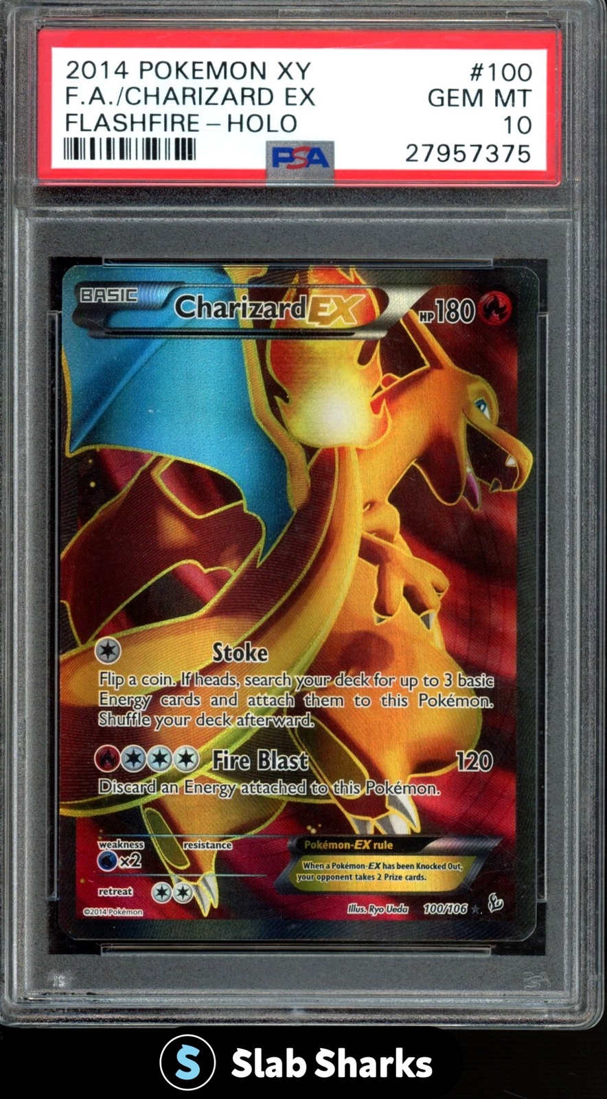 Charizard EX 2014 XY: Flashfire #100/106 Holo (Full Art) Price Guide ...