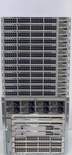 Cisco Catalyst 9407R 48x 10G SFP+ 144x 1G PoE with 12x C9200-48P-A ...