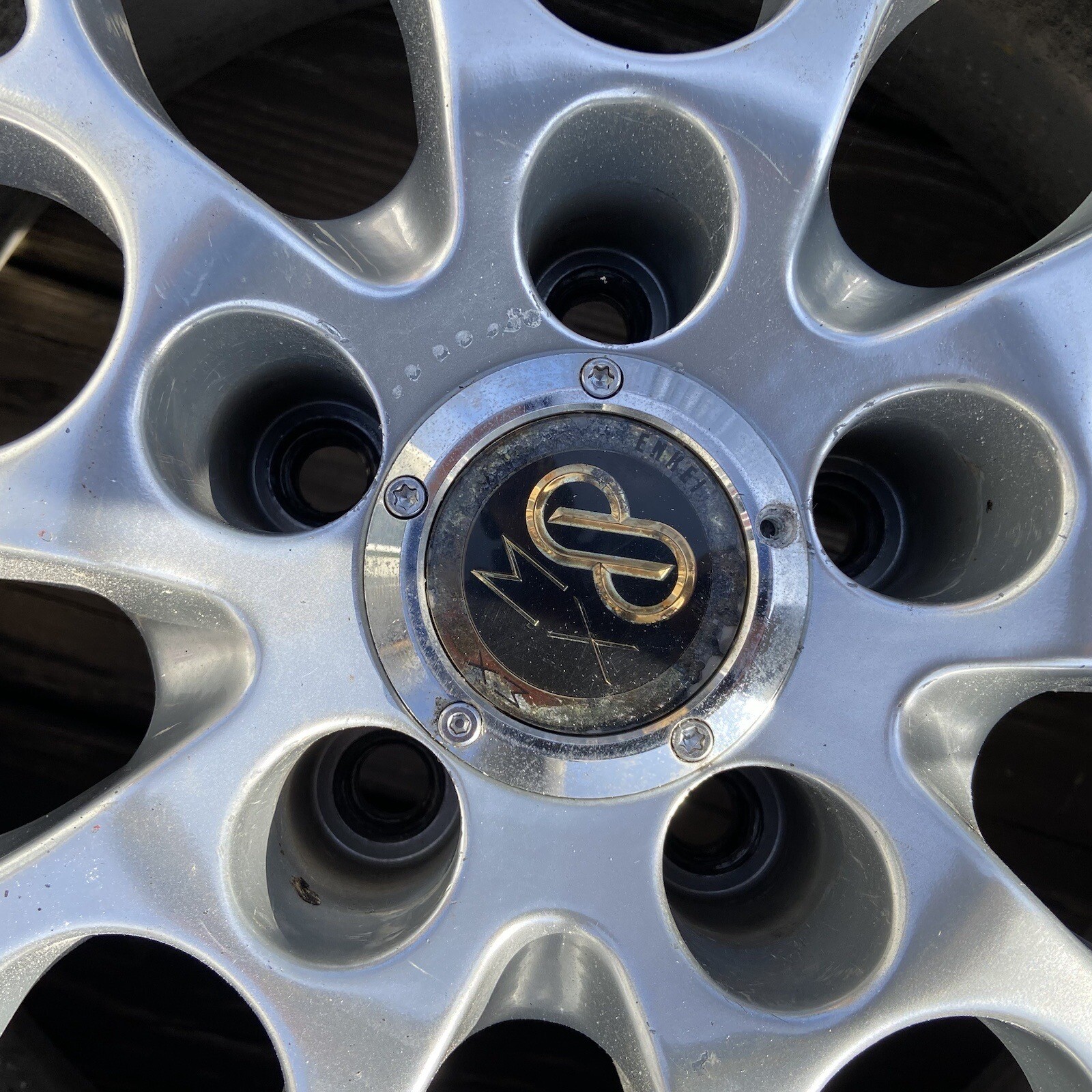 17x8 Enkei Aegis Mesh JDM Wheels 3pc +37 Hi Disk 5x112 VW AUDI Wheels ...