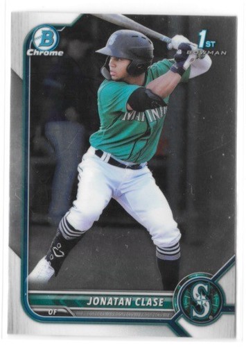 Jonathan Clase 2022 Bowman Chrome 1st Bowman No. BP-118 Seattle ...