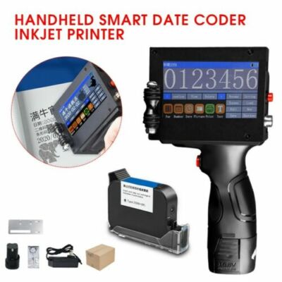 Portable Handheld Smart LCD Date Coder Inkjet Printer Ink Coding ...