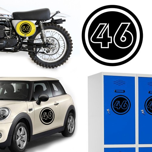 Number 46 v02 Sticker Vinyl | eBay
