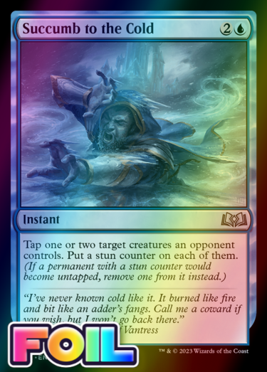 x1 Succumb to the Cold WOE MTG 72 FOIL UNCOMMON M/NM 1x | eBay