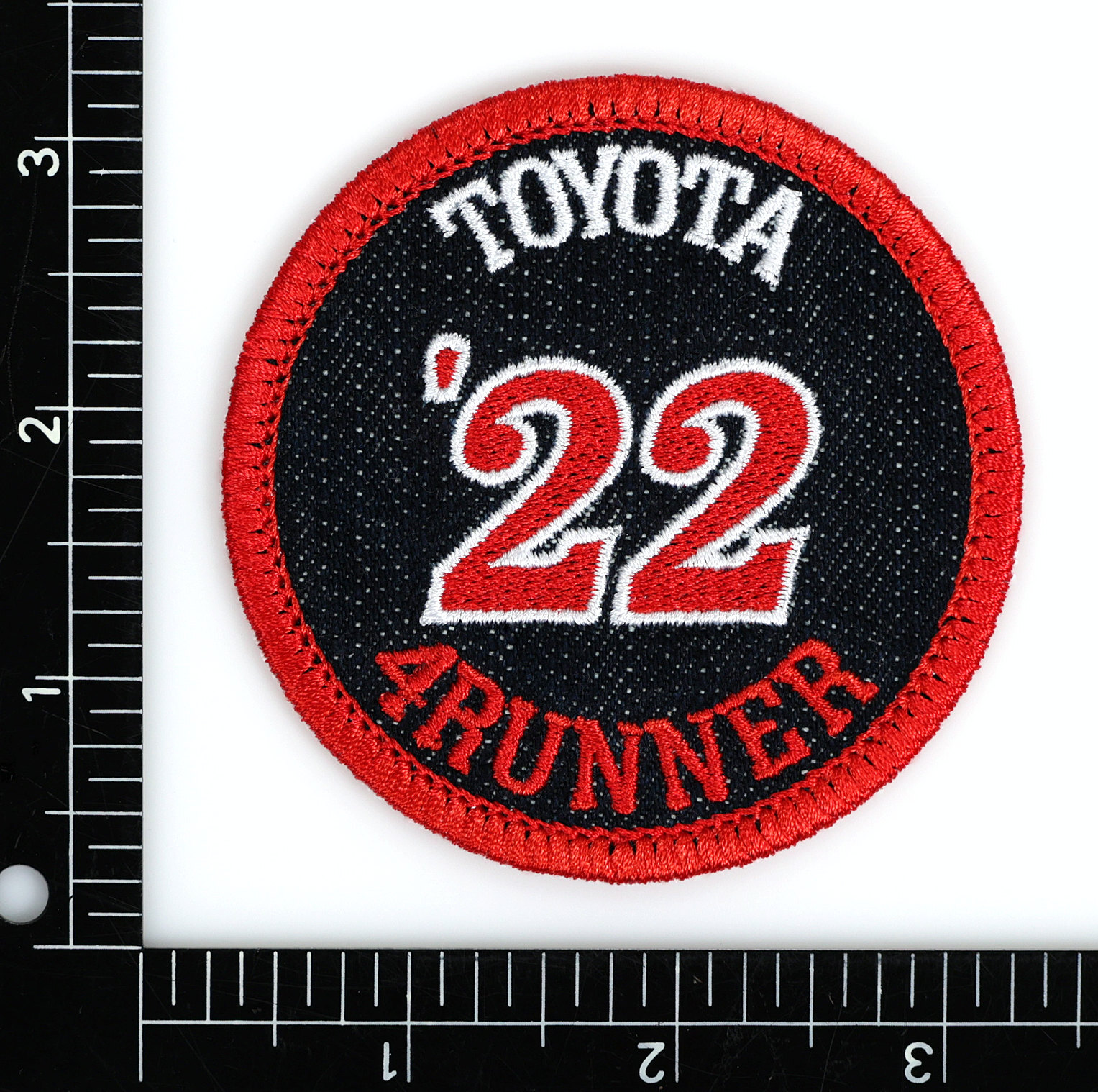 2022 Toyota 4Runner Embroidered Patch Black/Red Iron-On Sew-On Hat ...