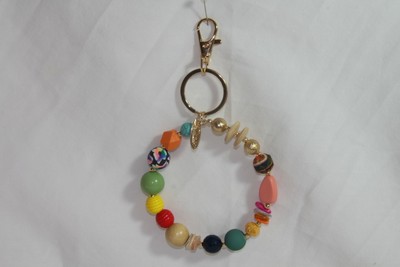 Plunder Keychain (new) CYNTHIA - BRIGHT COLORED HAND BEADED 7.75 ...