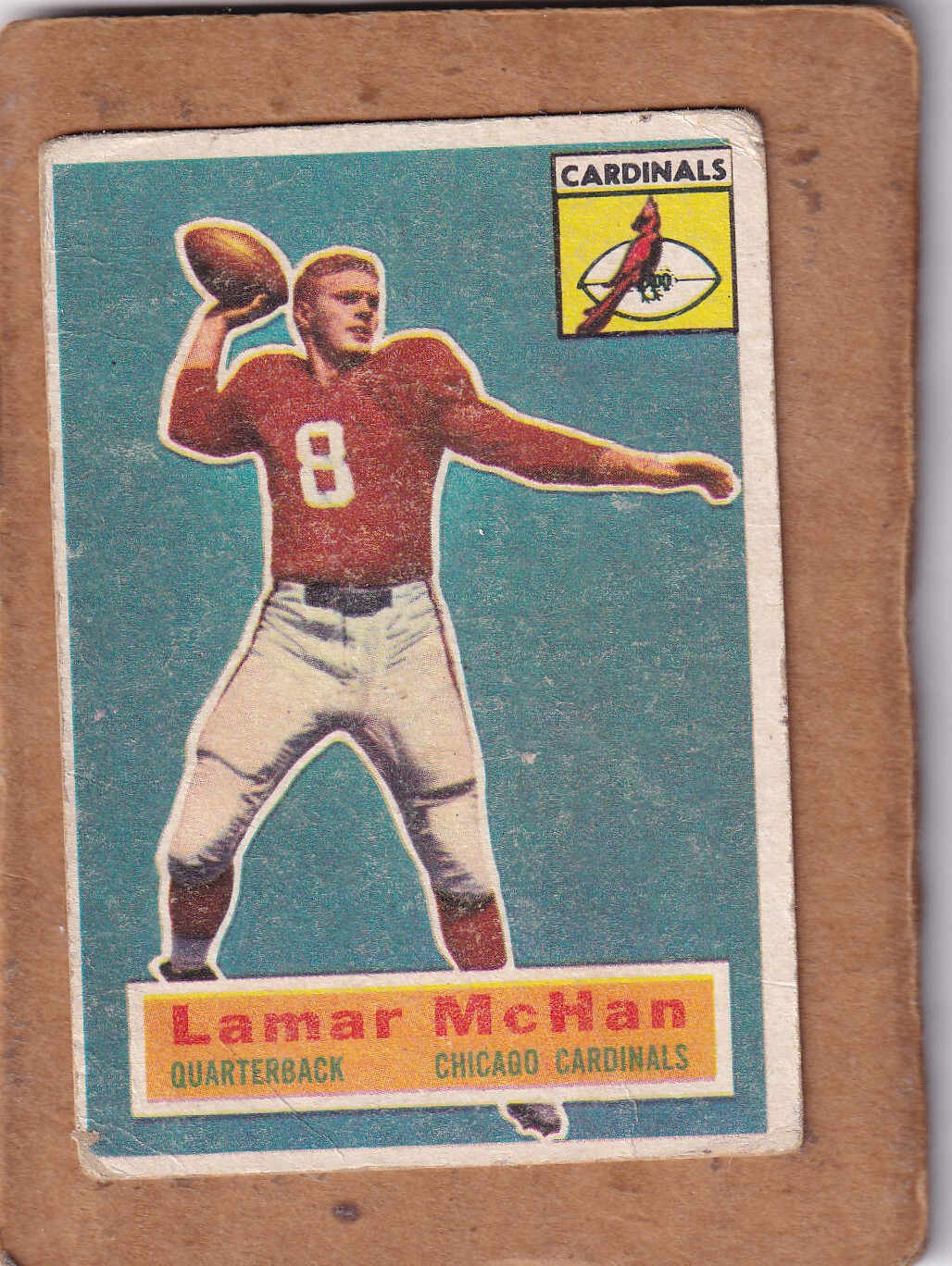 1956 Topps Lamar McHan Chicago Cardinals #118 NICE | eBay