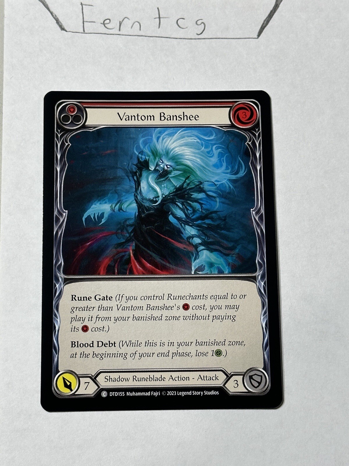 Flesh and Blood Vantom Banshee (Red) Common NM Dusk till Dawn Ships ...