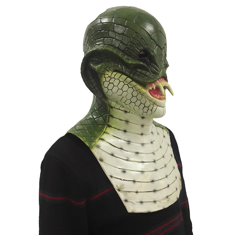 Cosplay Realistic Snake Viper Animals Masks Full Head Halloween ...