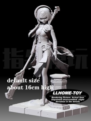 Game GS Candace pretty girl Elegance Take a weapon Resin 3D Print GK ...