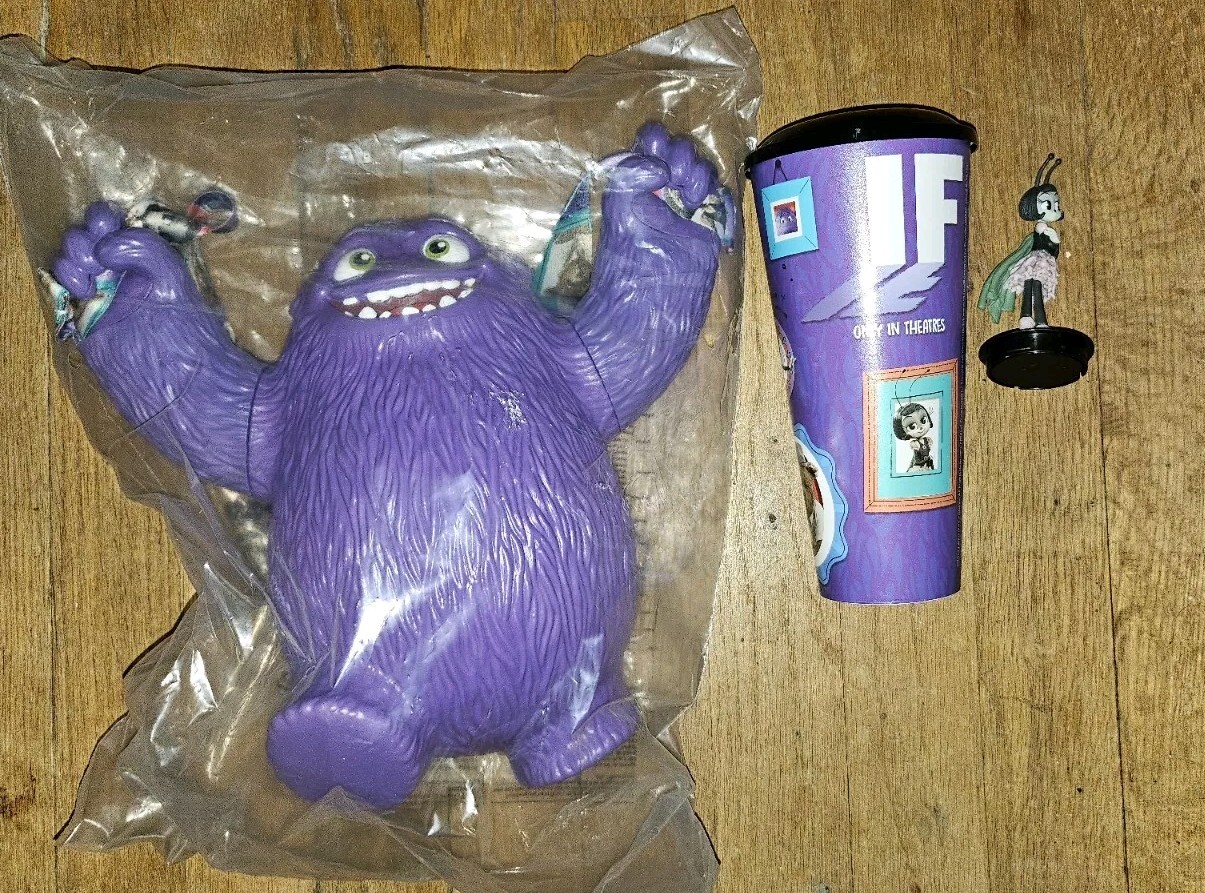 Paramount AMC IF Imaginary Friends Popcorn Bucket w Soda Cup & Toy ...