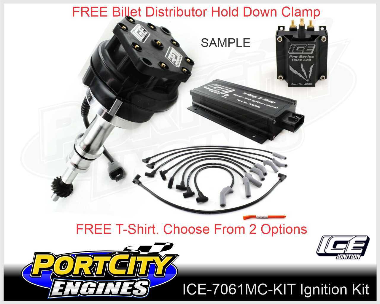 Ice 1 Step Race Ignition Kit Ford 289 302W Large Cap Bronze Gear 7061MC ...