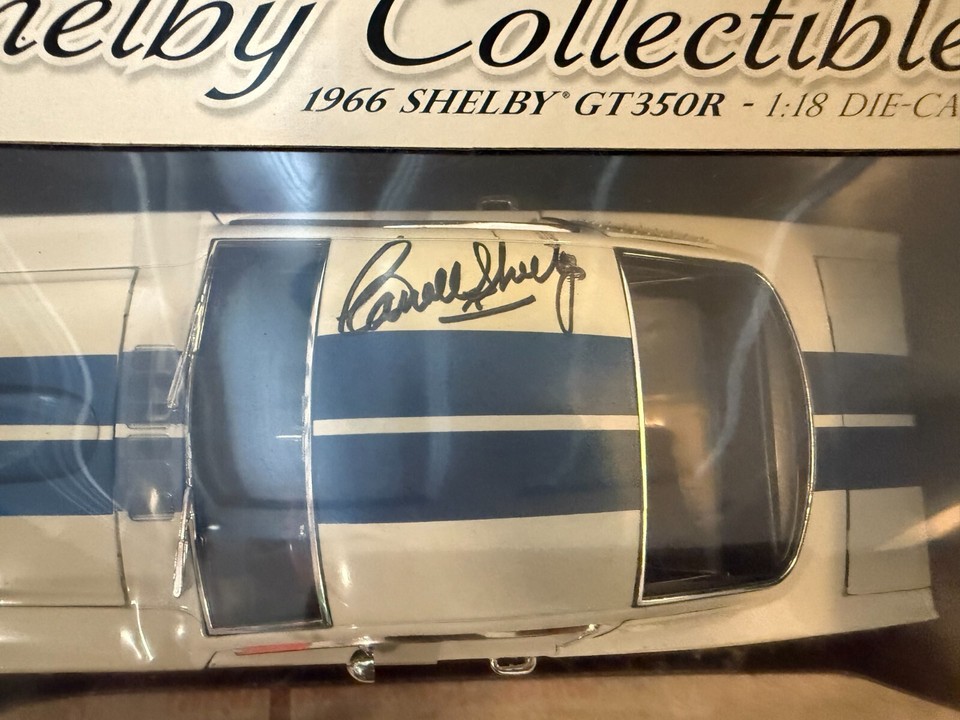 1/18 SHELBY COLLECTIBLES 1966 SHELBY GT 350H CARROL SHELBY AUTOGRAPHED ...