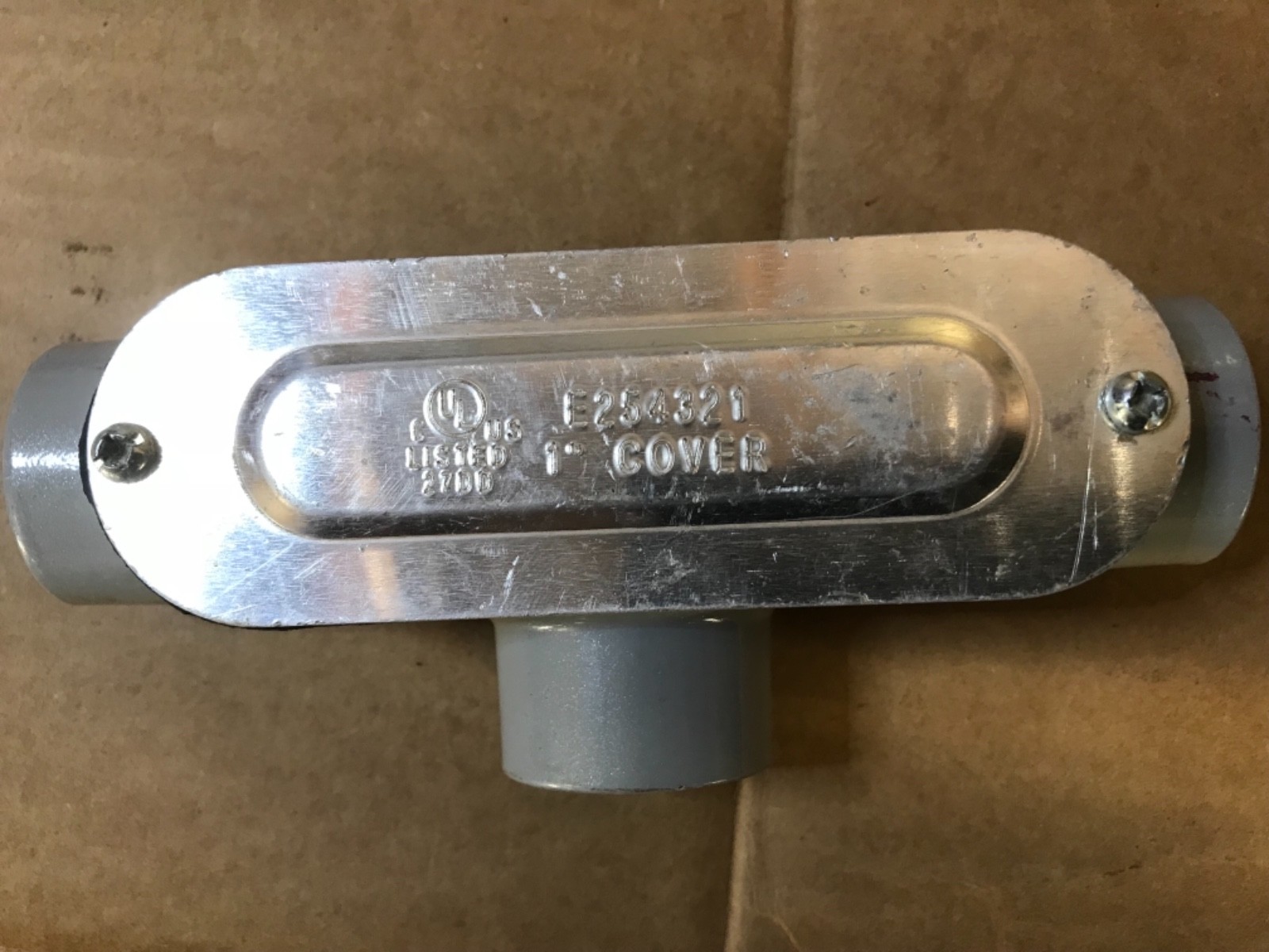 (Lot of 3) Fuzhou E254321 1" Conduit Body with Cover T Style | eBay