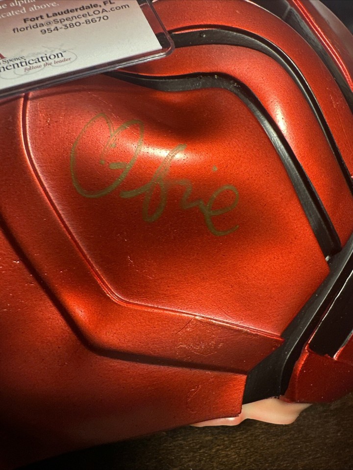 Brie Larson SIGNED Captain Marvel Full Size Mask Helmet JSA Witnessed ...