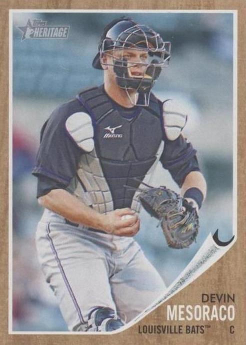2011 Topps Heritage Minor League Edition - Devin Mesoraco #27 (RC) for ...