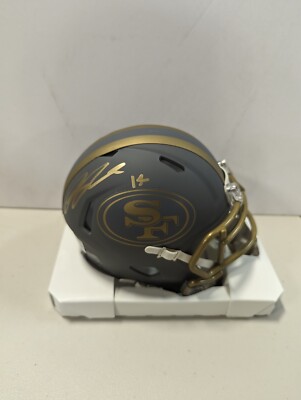 RICKY PEARSALL SIGNED SAN FRANCISCO 49ERS SLATE SPEED MINI HELMET ...