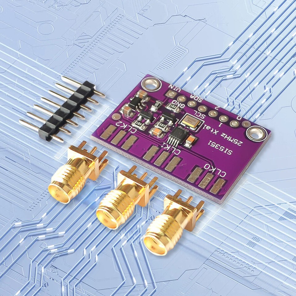 DC 3V-5V SI5351 I2C Signal Generator Breakout Board 8KHz-160MHz for ...