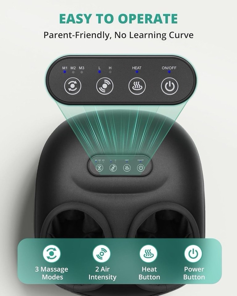 Medcursor Foot Massager Machine with Heat Function and Deep Kneading ...