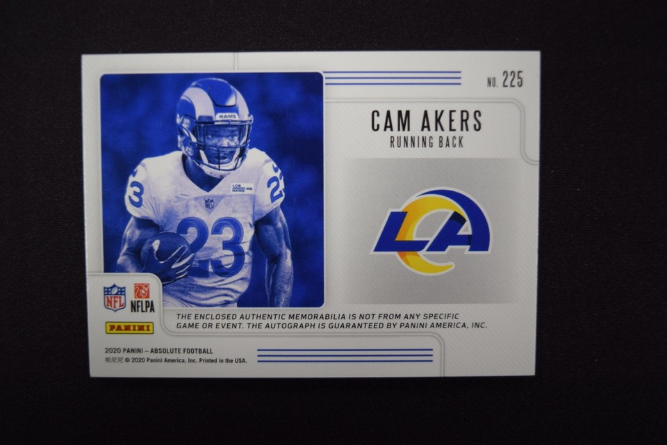 Cam Akers 2020 Absolute Football Quad Rookie Patch Autograph /75 #225 ...