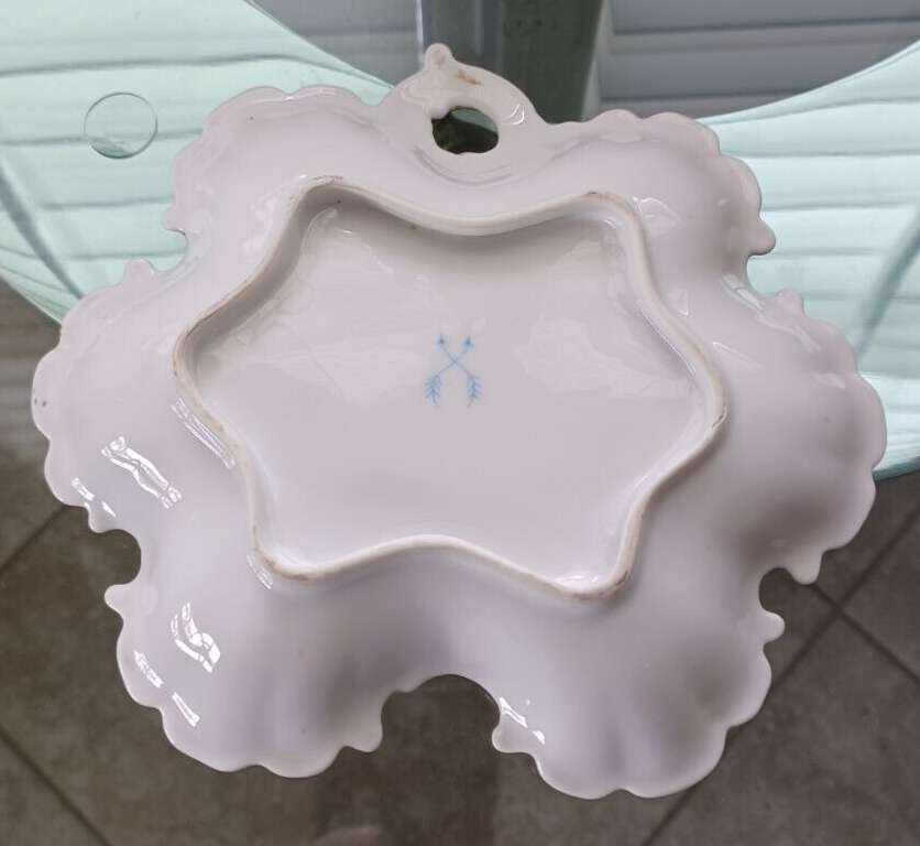 Hand Painted Porcelain Candy Nut Relish Dish 8" Vintage | eBay
