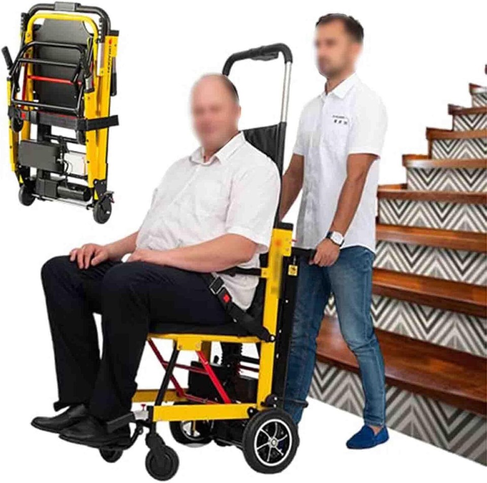 Portable Elderly Stair Lifting Climbing Foldable Wheelchair Chair Stair ...