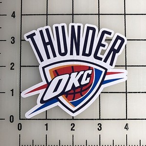 OKC Thunder NBA 4" Wide Vinyl Decal Sticker - BOGO | eBay