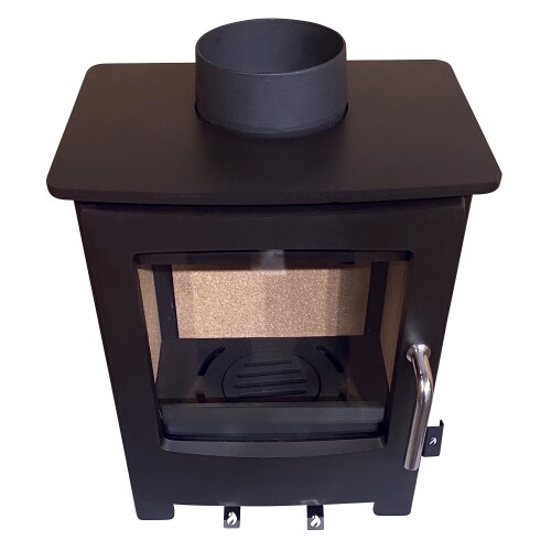 Solway Small Multi Fuel Stove 4 kW Caravan Log Burner Multifuel Cast ...