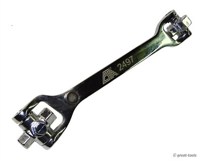 OIL DRAIN PLUG WRENCH – square & hex – 8-in-1 automotive oil changing ...