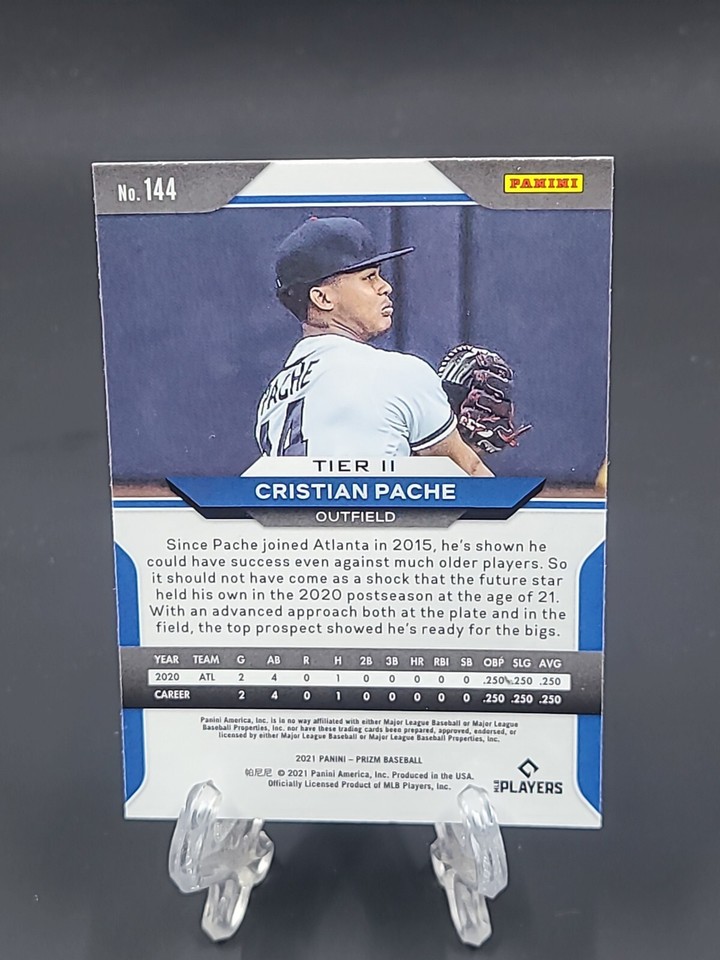 2021 Christian Pache Tier II Rookie Rc Panini Prizm Base | eBay