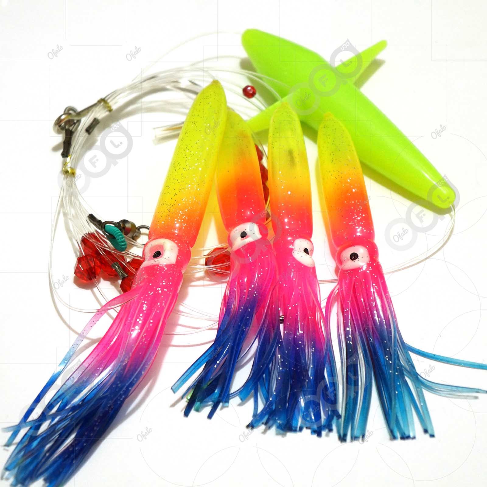 Fishing Daisy Chains Bulb Squids Bird Teasing Trolling Lures Random ...