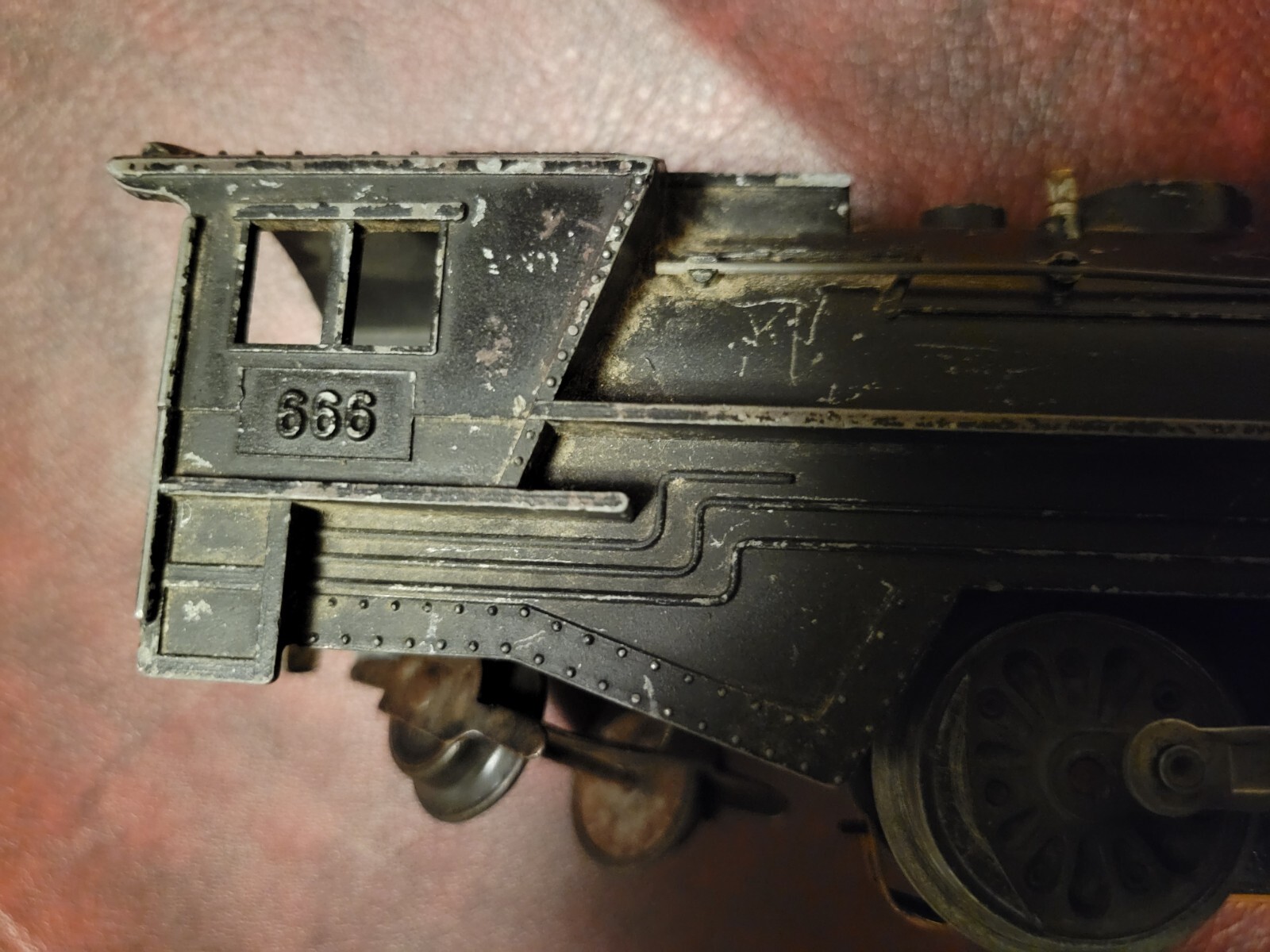 Nice Vintage Marx 666 2-4-2 Die-cast Zinc Steam Locomotive w/ Smoker ...