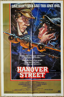 HANOVER STREET UNUSED MINT FOLDED 27X41 ORIGINAL MOVIE POSTER 1979 ...