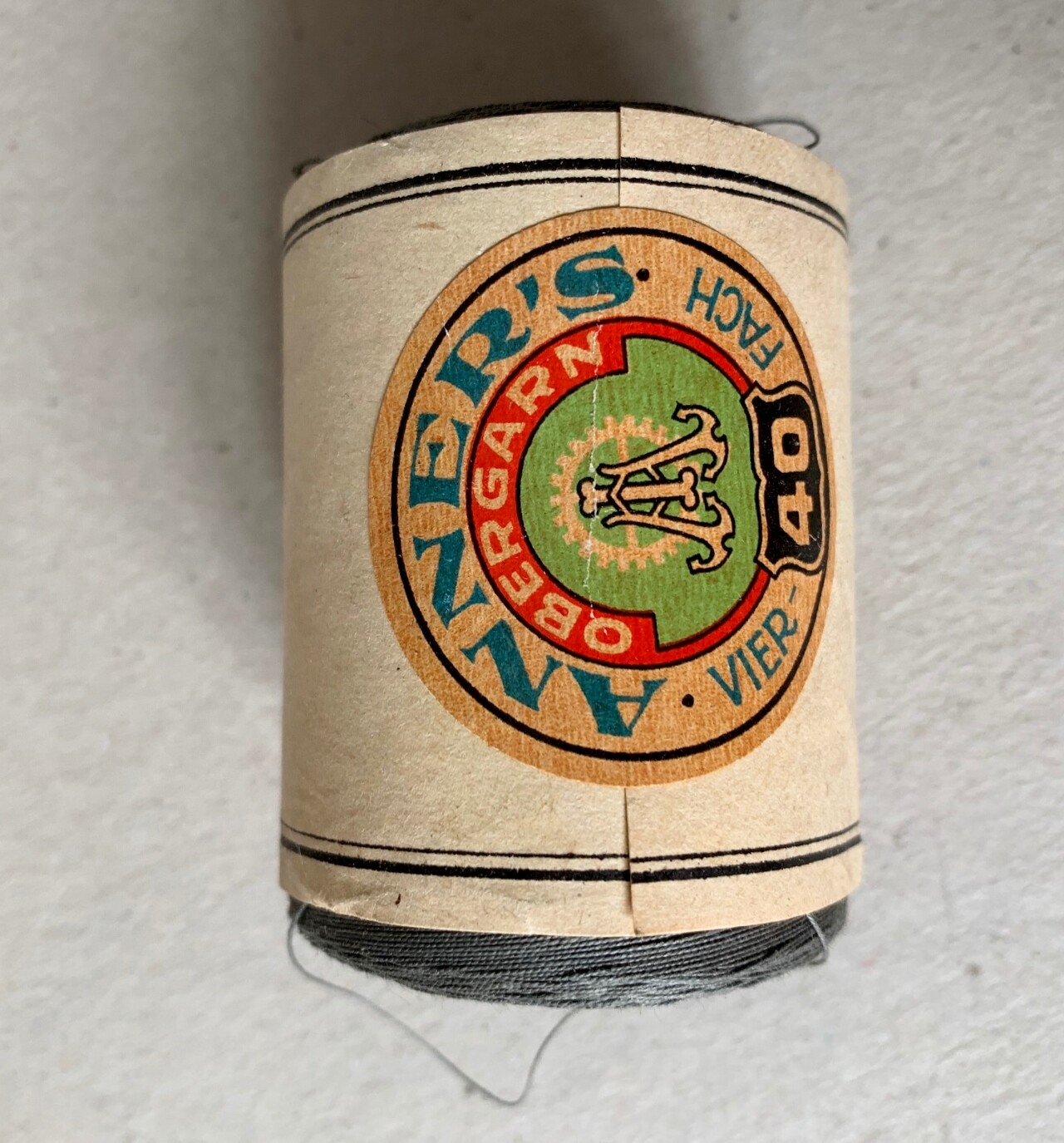 Original German soldier WW2 cotton thread, Feldgrau Fieldgrey, package ...