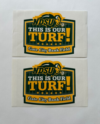 North Dakota State University Sticker - Lot Of 2 - “This Is Our Turf ...