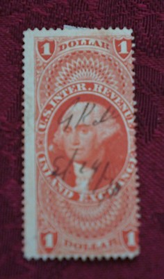 US. INTERNAL REVENUE INLAND EXCHANGE 1 DOLLAR STAMP | eBay