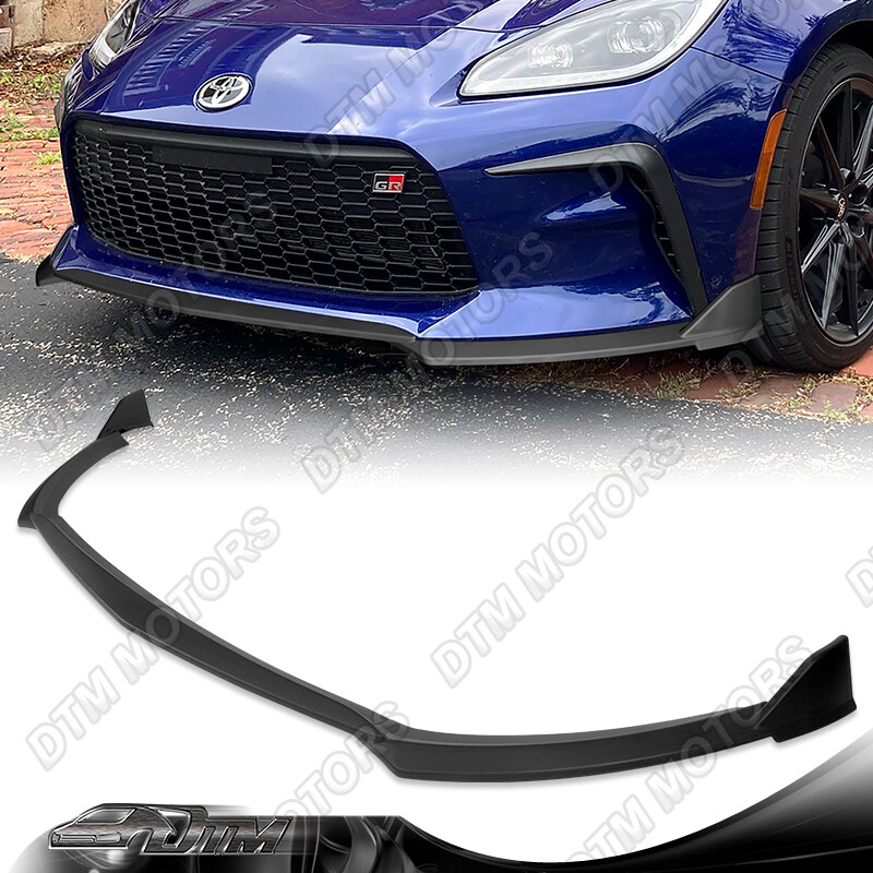 For 22-24 Toyota GR86 ST-Style Unpainted Black Front Bumper Lip Body ...