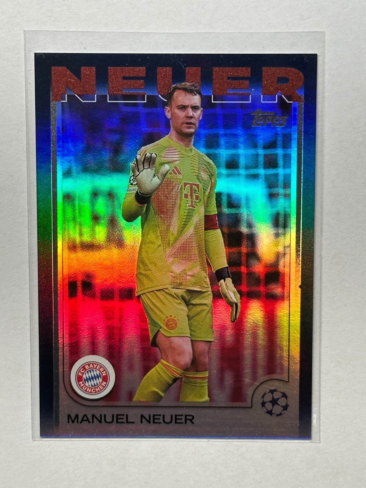 2024-25 Topps UEFA MANUEL NEUER /275 Navy Blue Foilboard