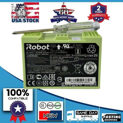 New Genuine 1800mAh ABL-D1 Battery for iRobot Roomba e5 e6 i3 i4 i6 i7 ...
